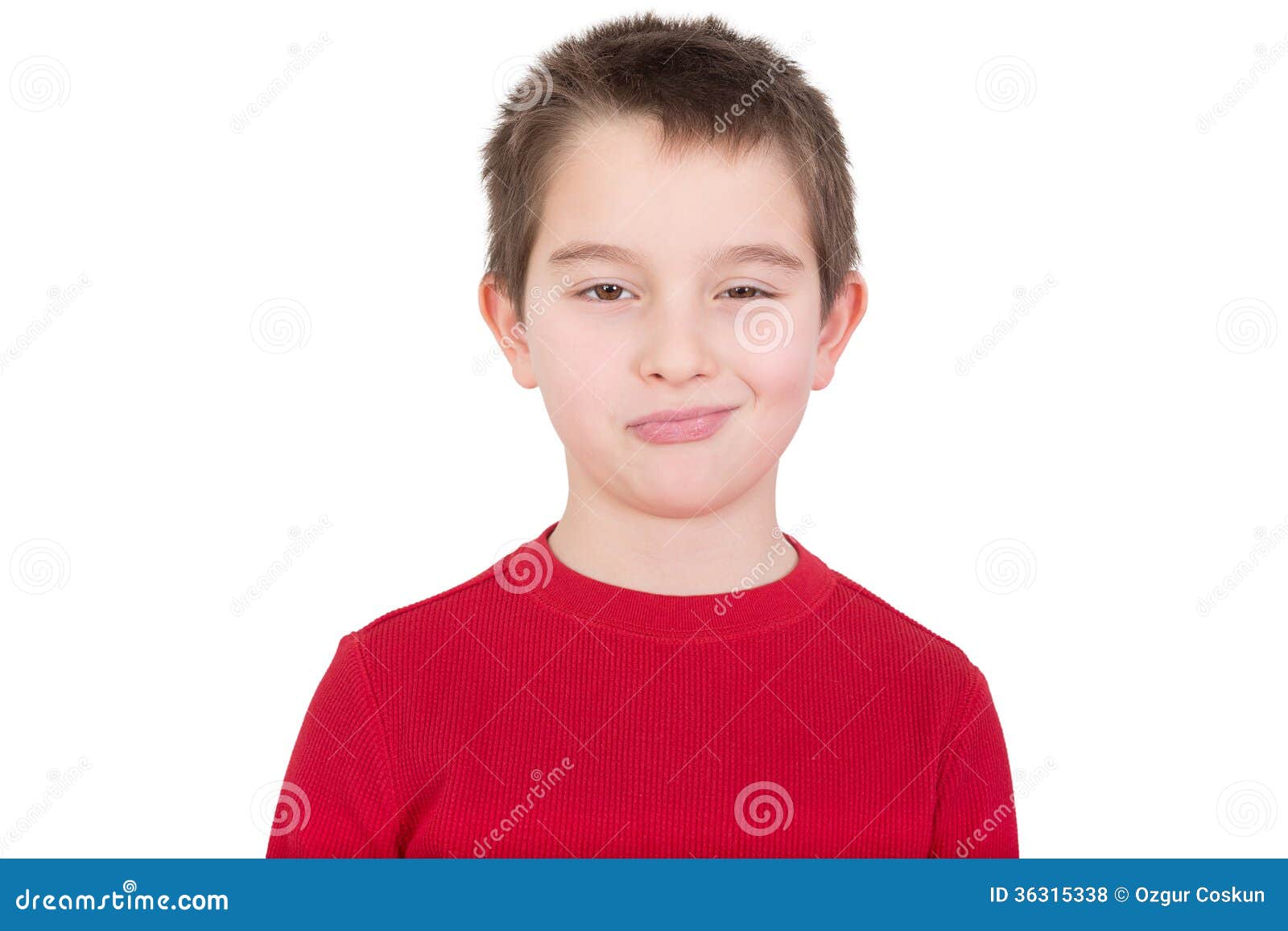 Skeptical Young Boy with a Disbelieving Expression Stock Photo - Image ...
