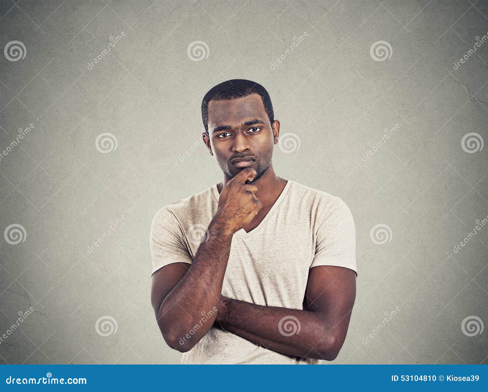 Skeptical Young Man Listening To You With Bored Face, Looking At Camera ...