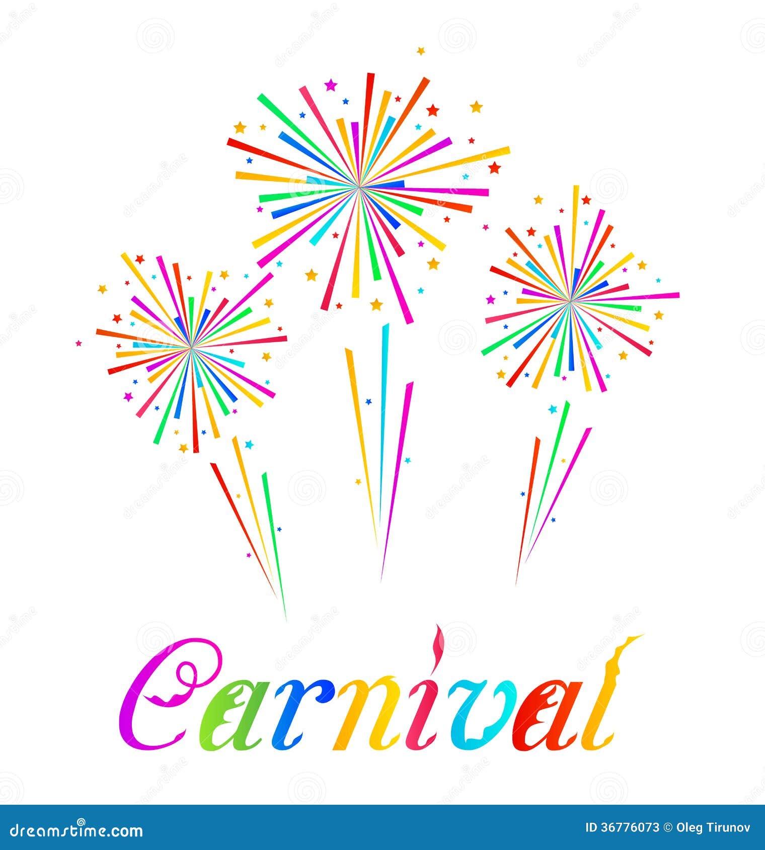 Sketch Abstract Colorful Exploding Firework for Ca Stock Vector ...