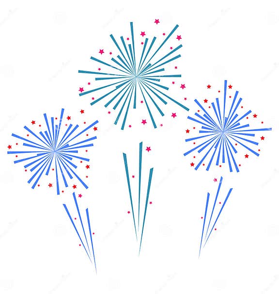 Sketch Abstract Colorful Exploding Firework Stock Vector - Illustration ...