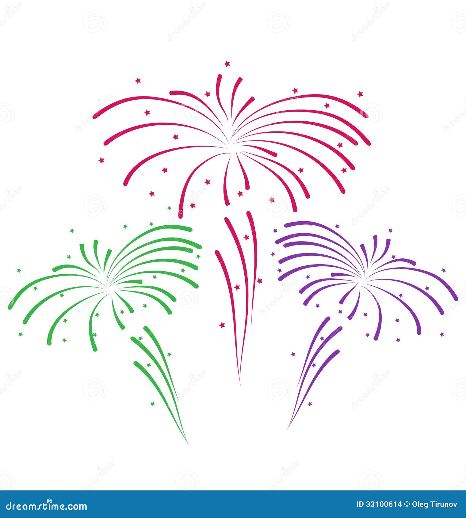 Colorful Firework Exploded In Night Sky Ai Generated Royalty-Free Stock ...