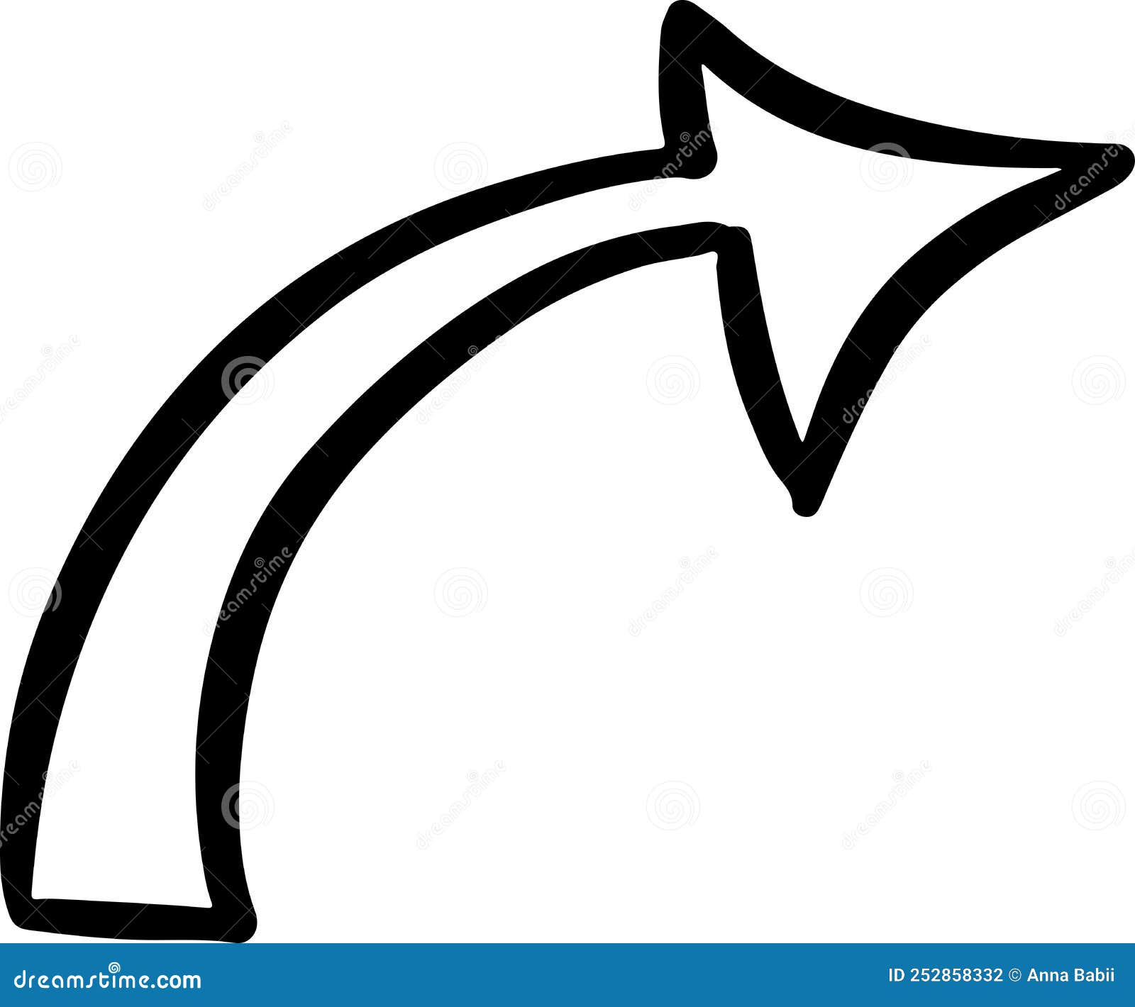 Sketch Arrow Simple Vector Illustration Stock Illustration ...