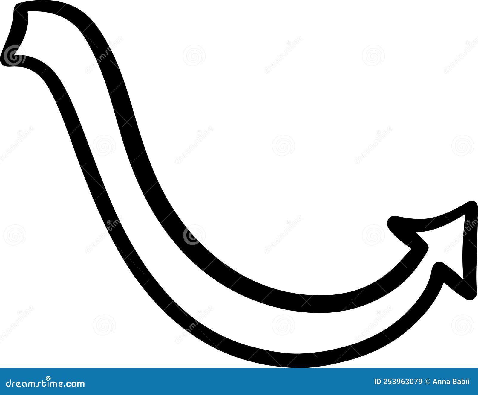 Sketch Arrow Simple Vector Illustration Stock Vector - Illustration of ...