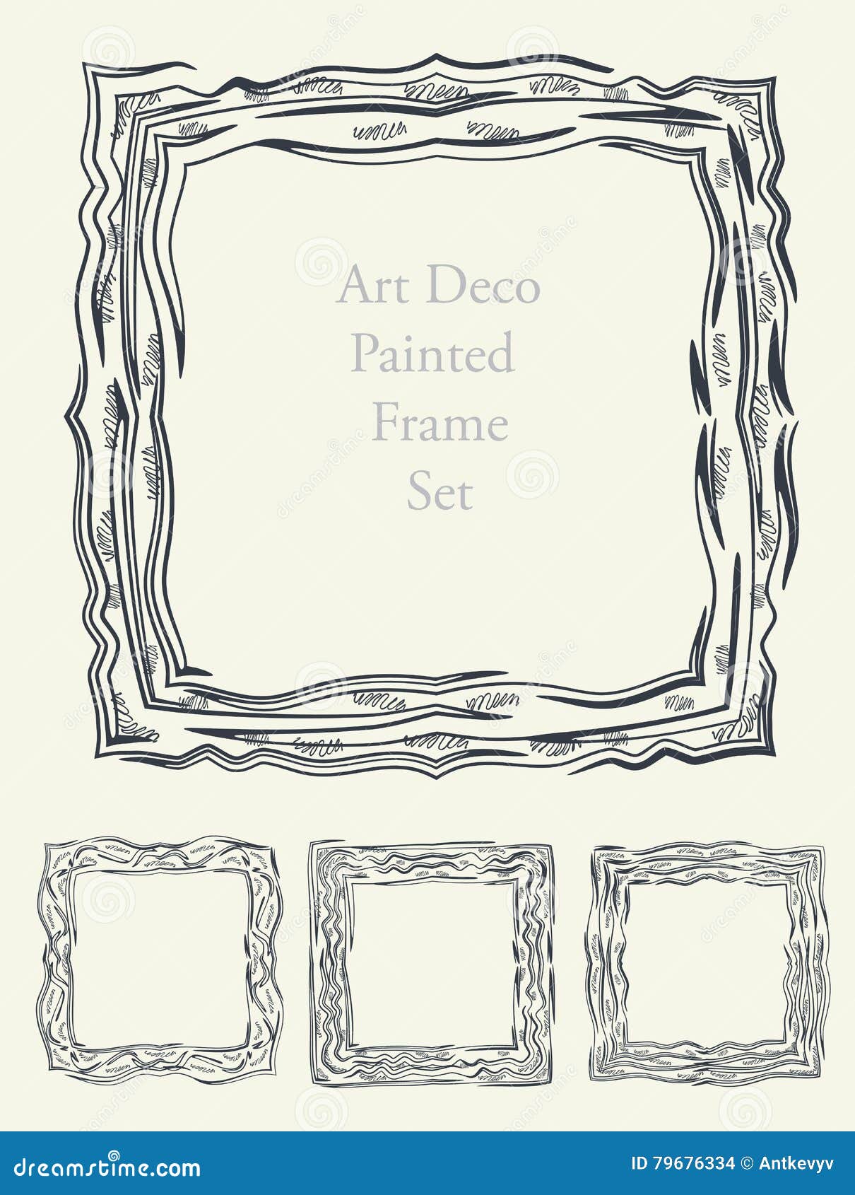 Sketch Art Frame Decorative Stock Vector - Illustration of abstract ...