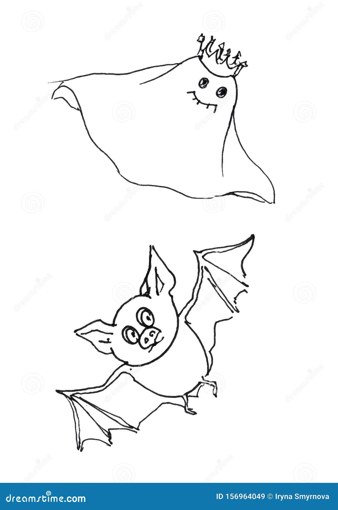 The sketch of the bat stock illustration. Illustration of draw - 156964049