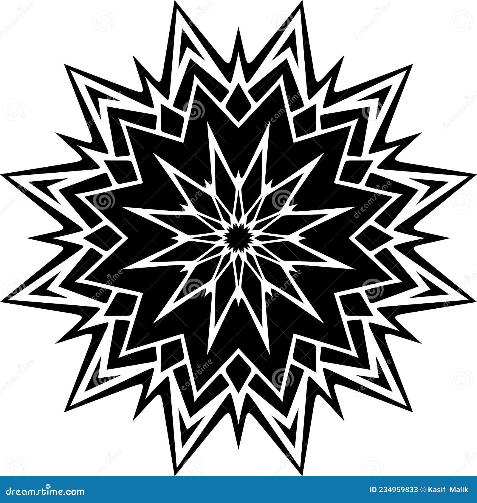 The Mandela Pattern Poster Page Learn Cartoon Vector | CartoonDealer ...