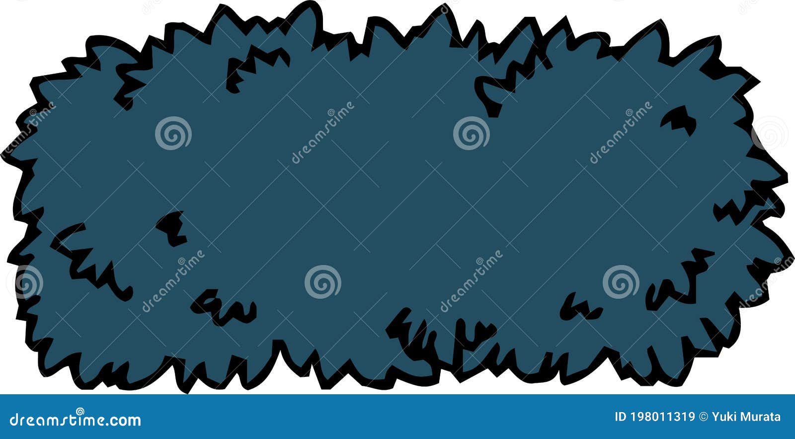 Sketch of blue grassy stock vector. Illustration of green - 198011319