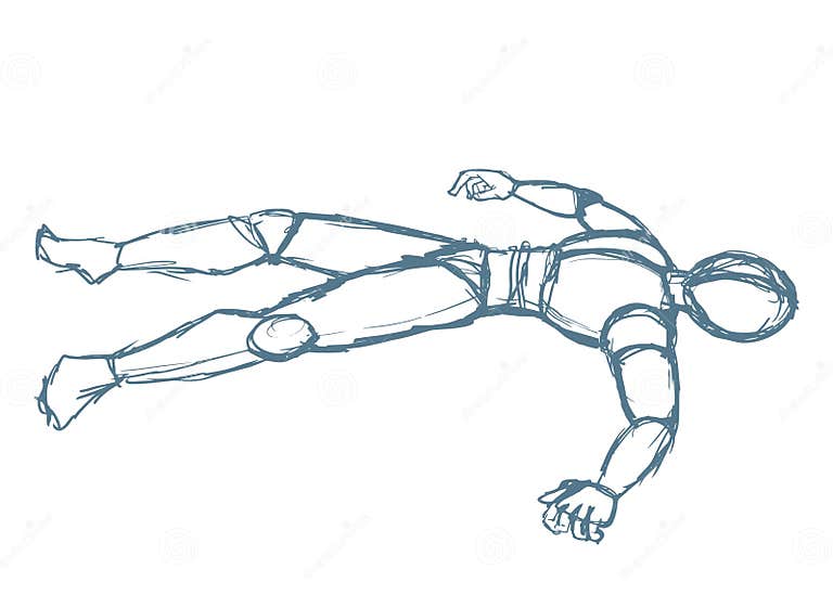 Sketch body reference stock illustration. Illustration of line - 340999298