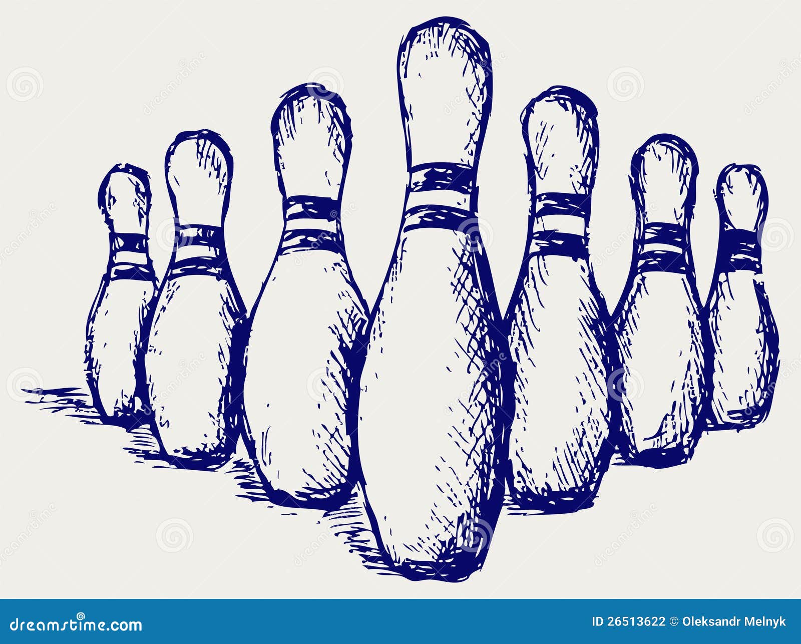 Sketch bowling stock vector. Illustration of competition - 26513622