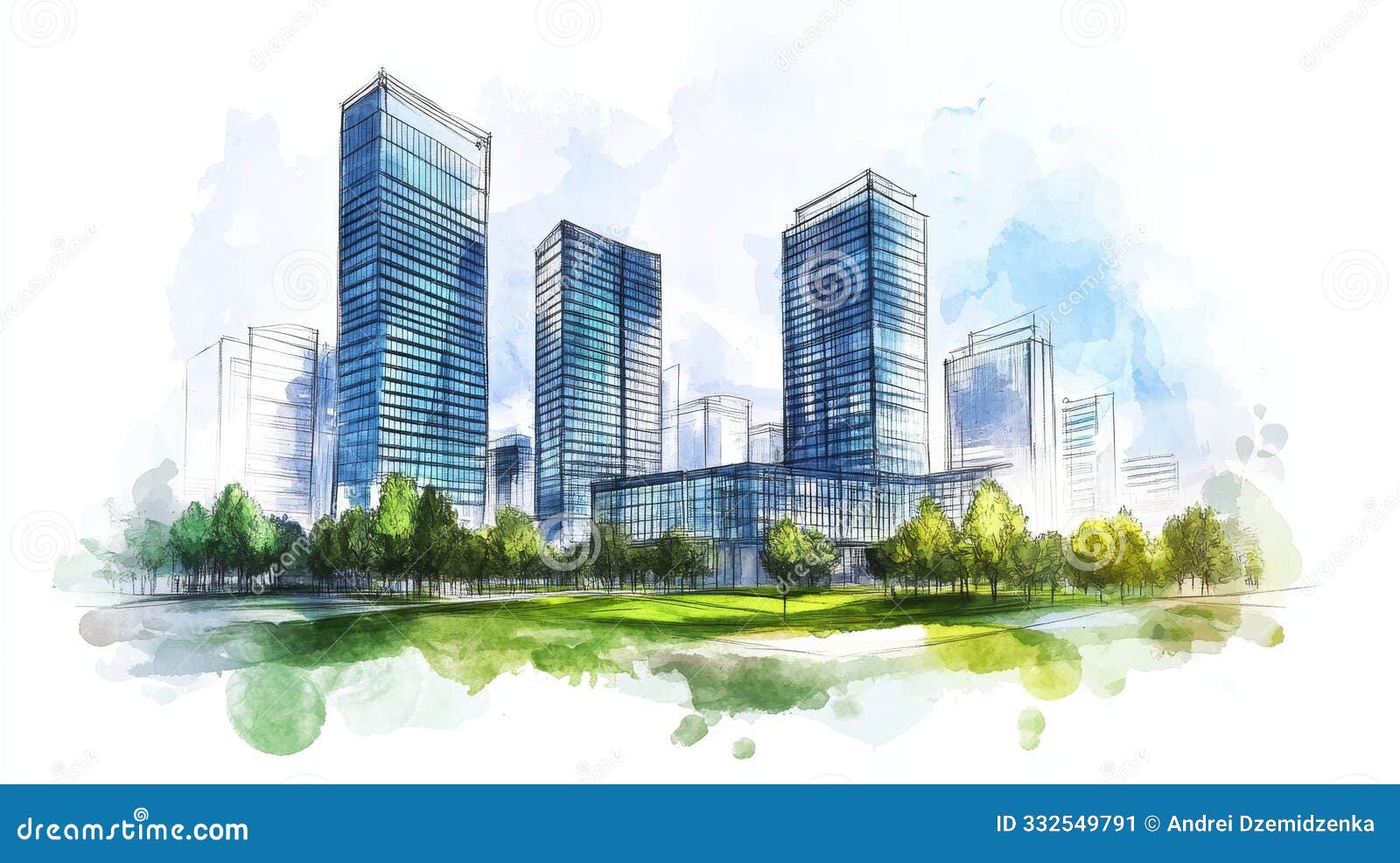 This is a Sketch of a Building that is Eco-friendly and Sustainable ...