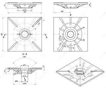 Sketch of Bushing. Vector Image Stock Vector - Illustration of ...