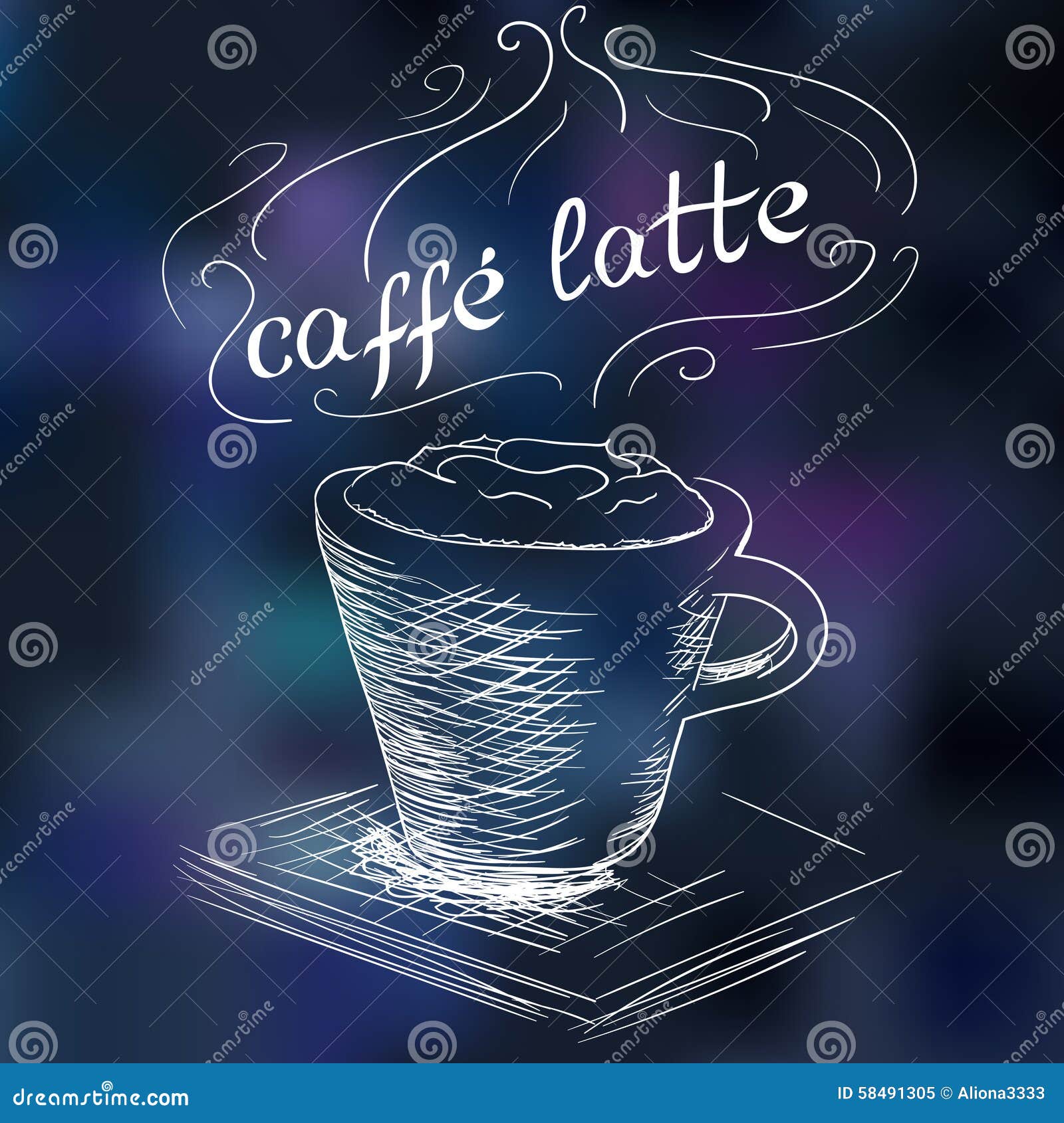 Cafe Latte Word Text Logo With Coffee Cup Symbol Idea Typography ...