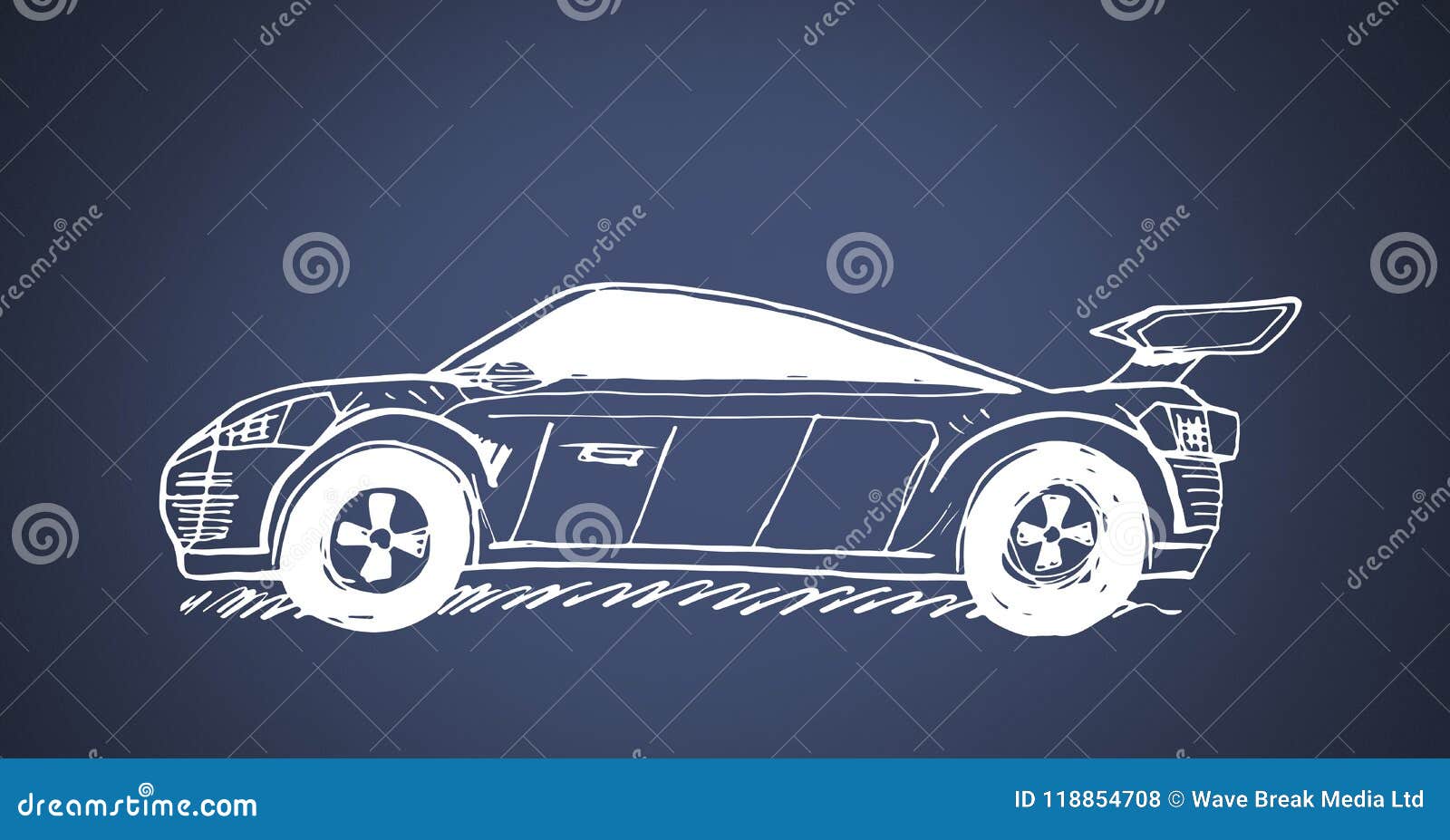 Sketch of car hand drawing stock photo. Image of outline - 118854708