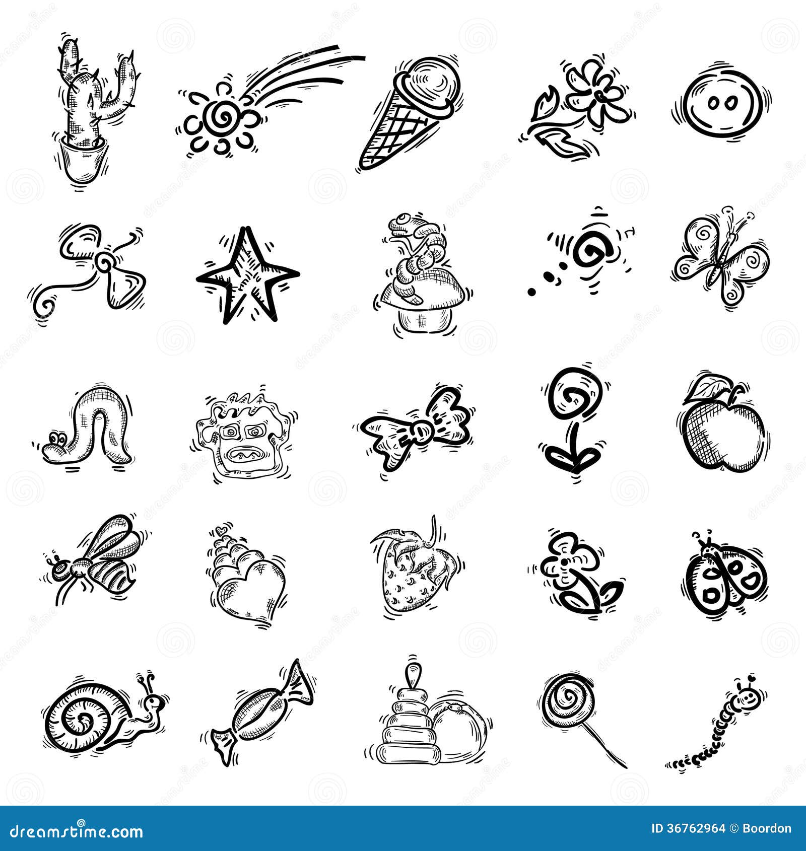 Sketch cartoon element stock vector. Illustration of sketch - 36762964