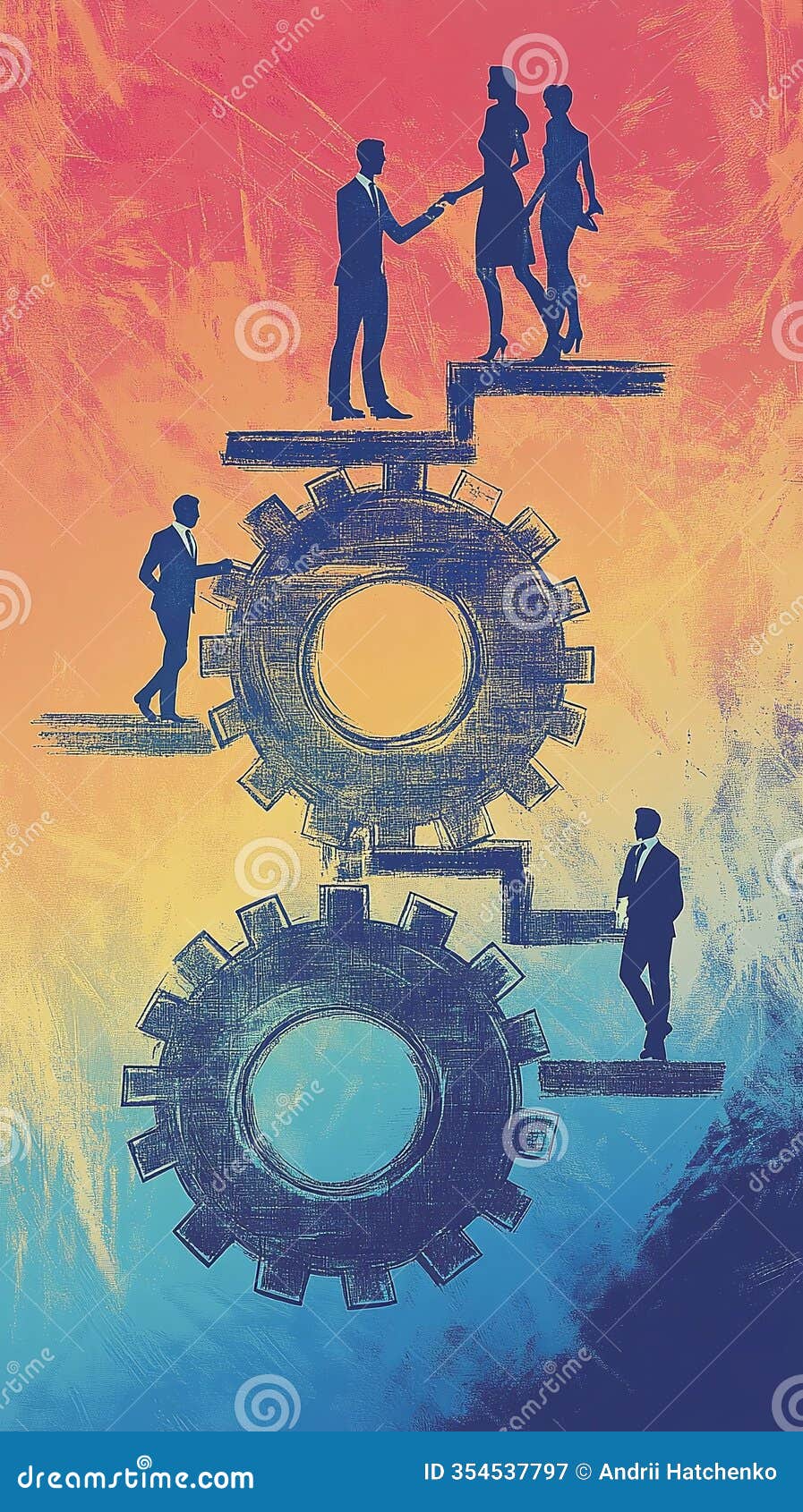 Sketch of a Collaborative Corporate Process Symbolizing the Role of ...