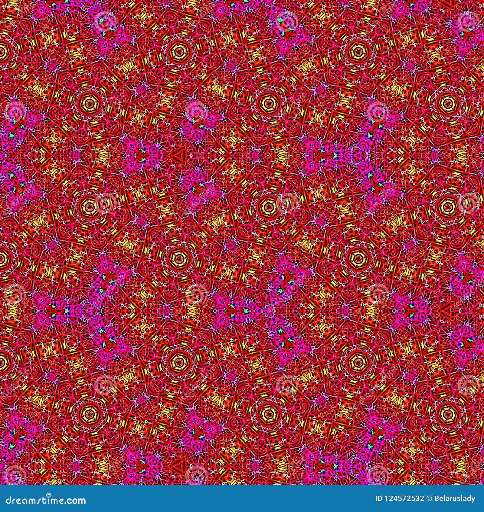 Sketch Colorful Continuous or Design Template in Style of 70s Stock ...