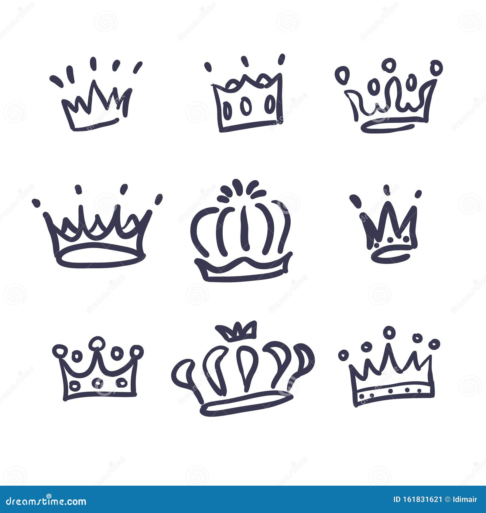Sketch Crown. Simple Graffiti Crowning, Elegant Queen or King Crowns ... Sketch Crown. Simple Graffiti Crowning, Elegant Queen or King Crowns ...