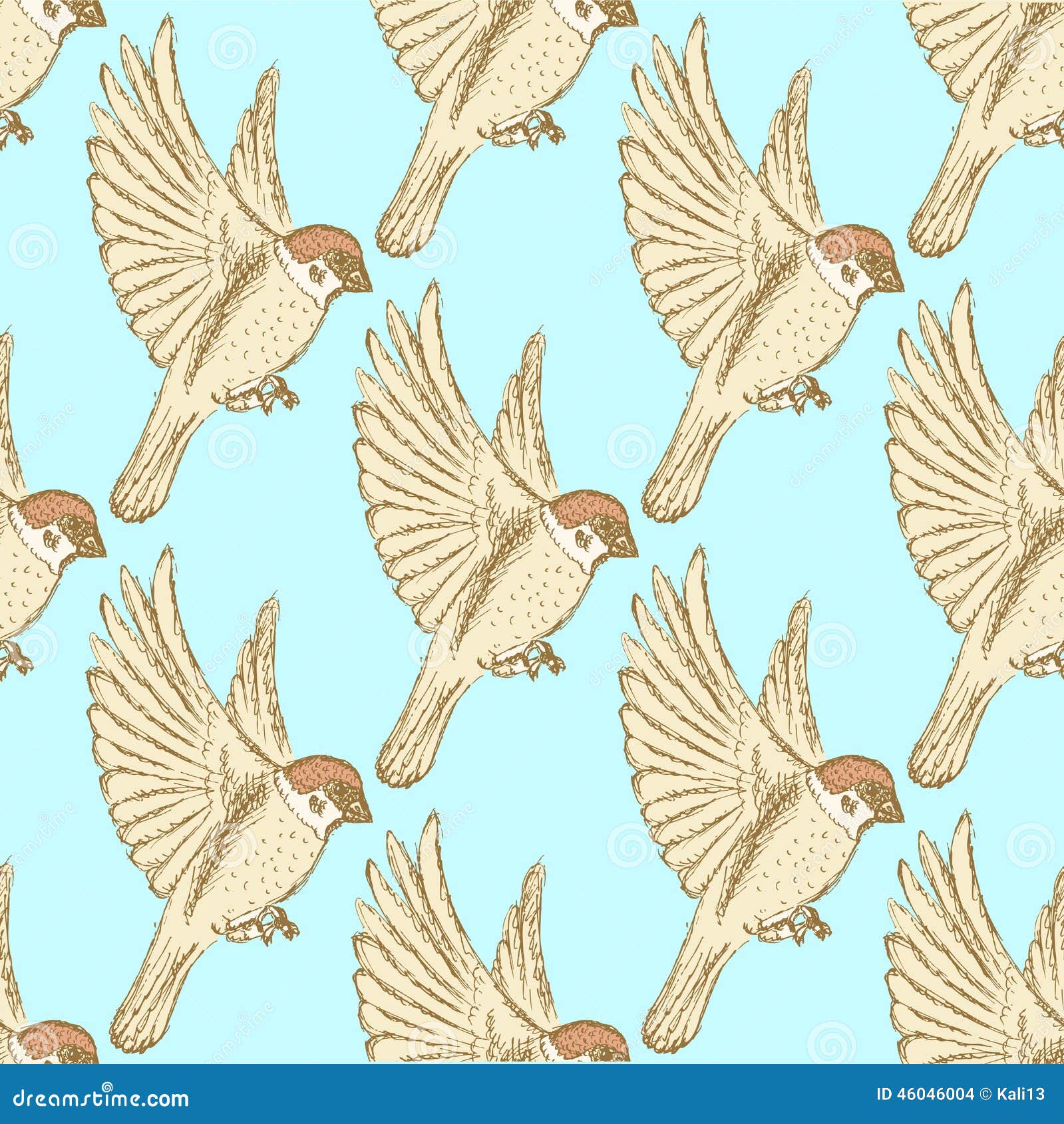 Cute Sparrow Comic Illustration | CartoonDealer.com #109817132