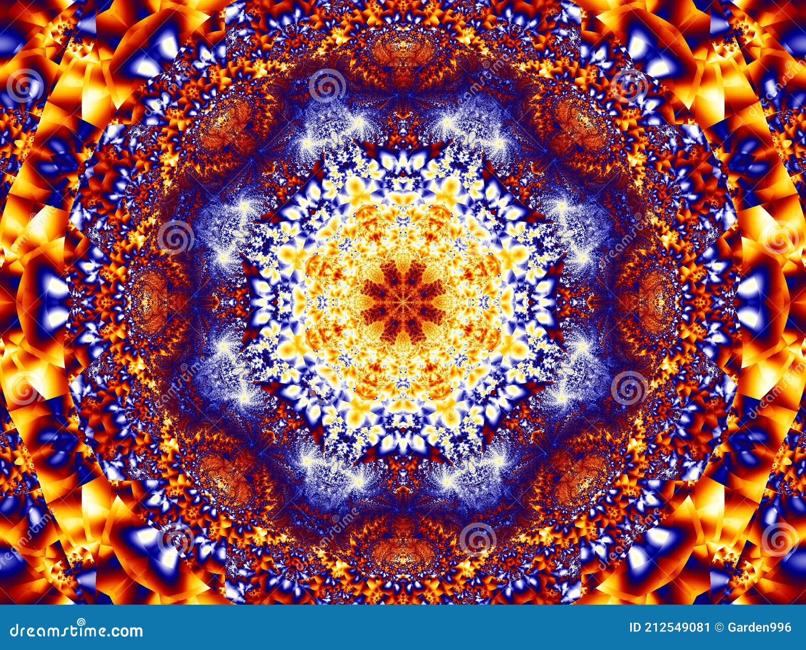 A Complex and Beautiful Fractal Pattern for the Carpet. Stock ...