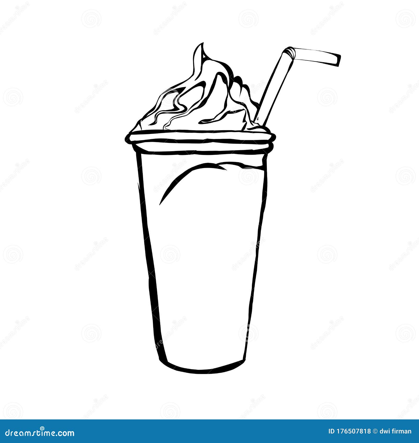 Sketch design of cup drink stock illustration. Illustration of icons ...