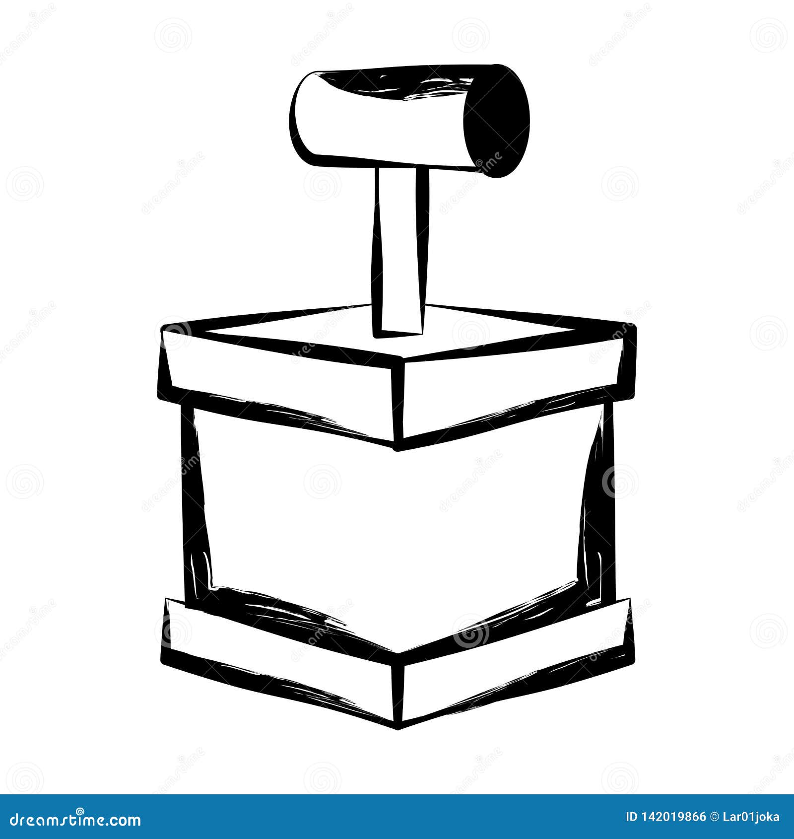 Isolated Sketch of a Detonator Stock Vector - Illustration of attack ...