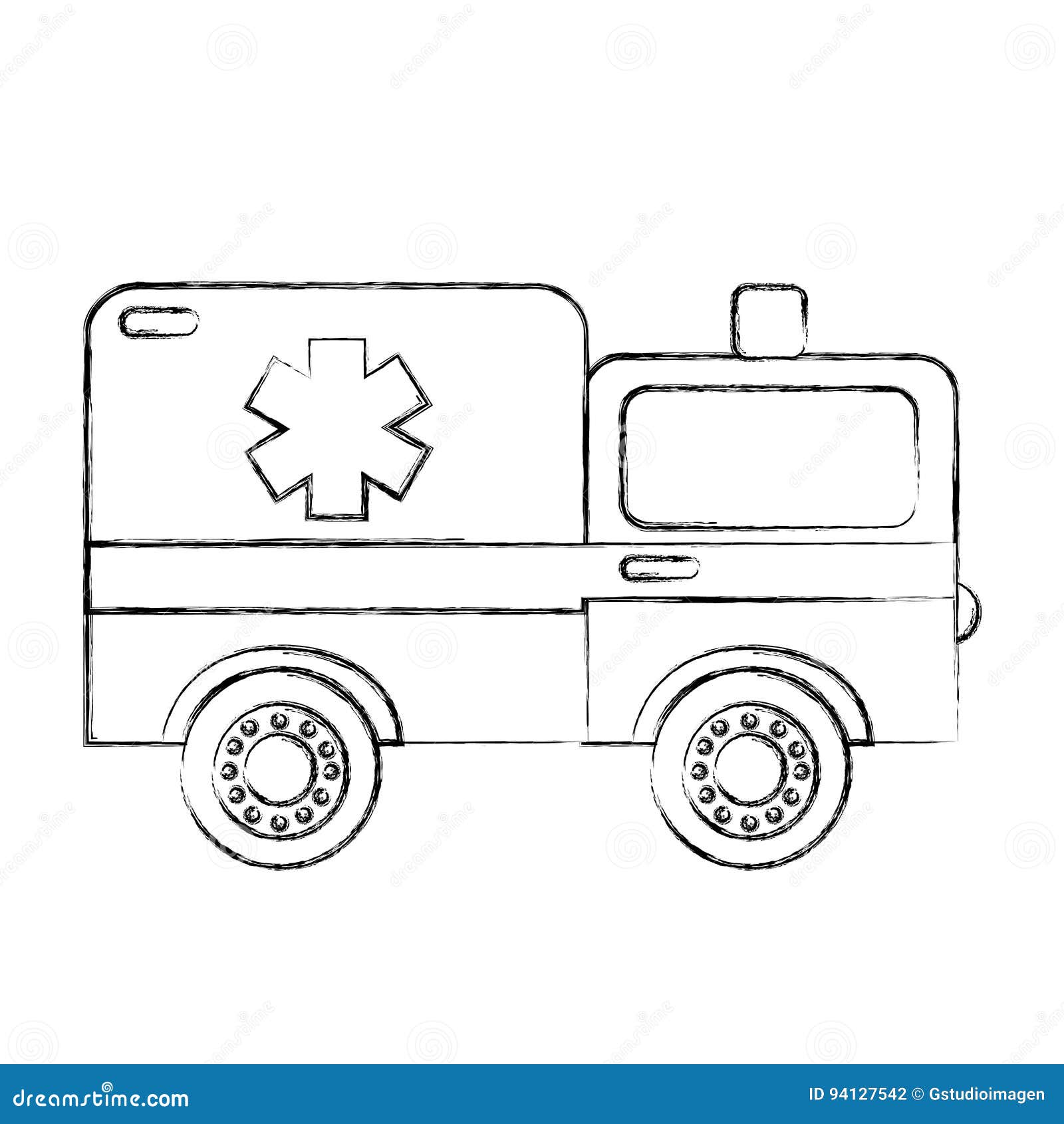 How To Draw Ambulance Car For Children. Step By Step Drawing Tutorial ...