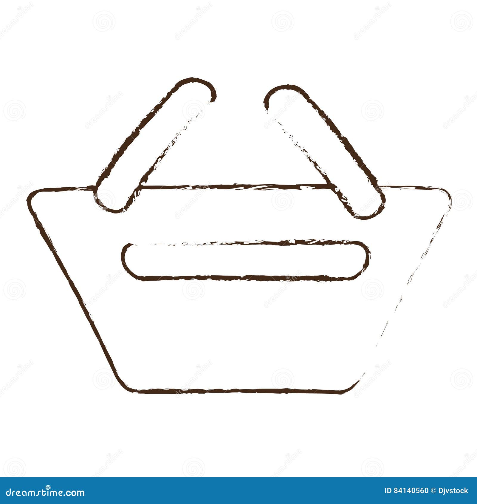 Sketch Draw Basket Shopping Online E-commerce Stock Illustration ...