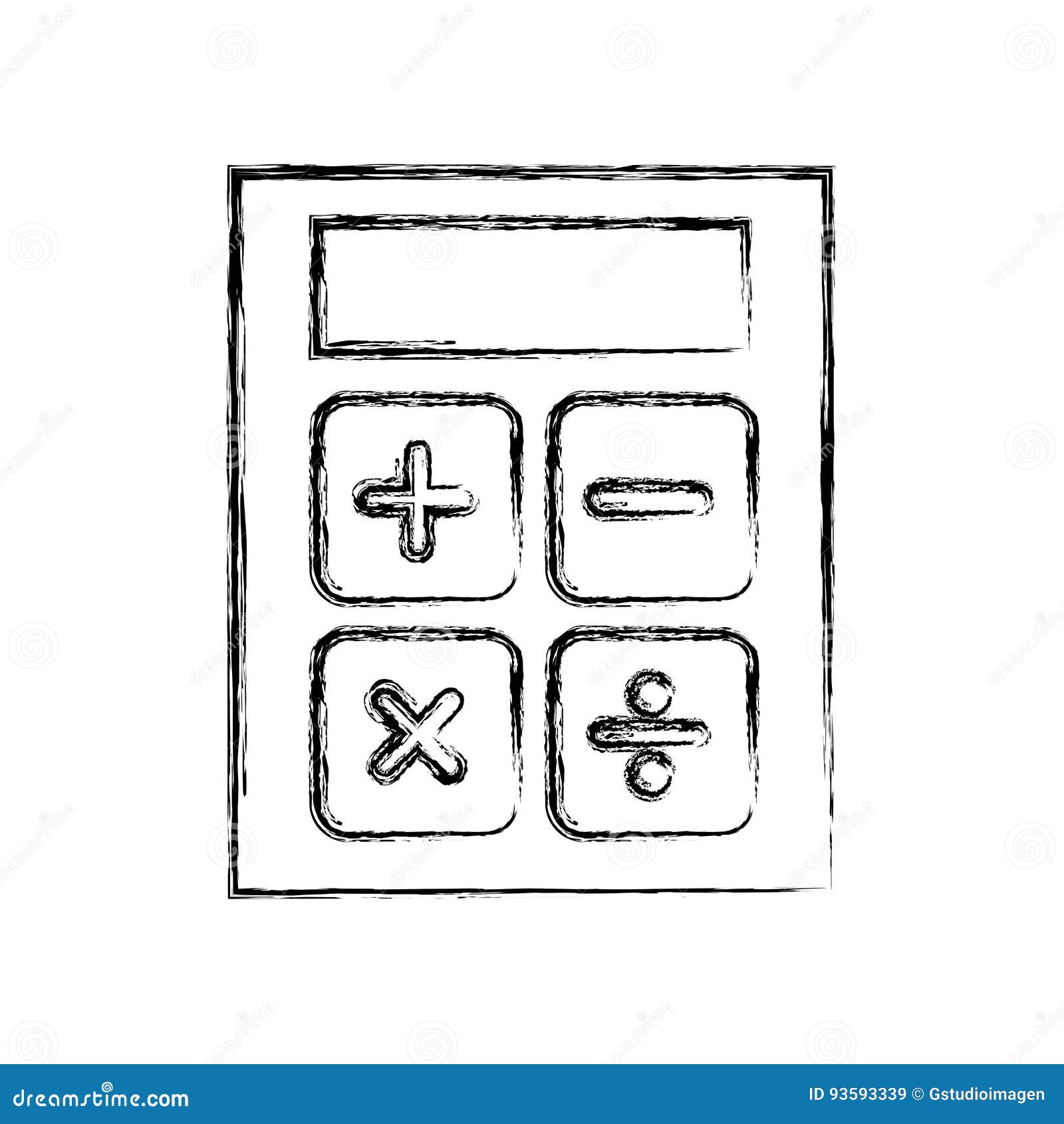Sketch Draw Calculator Cartoon Stock Vector - Illustration of internet ...