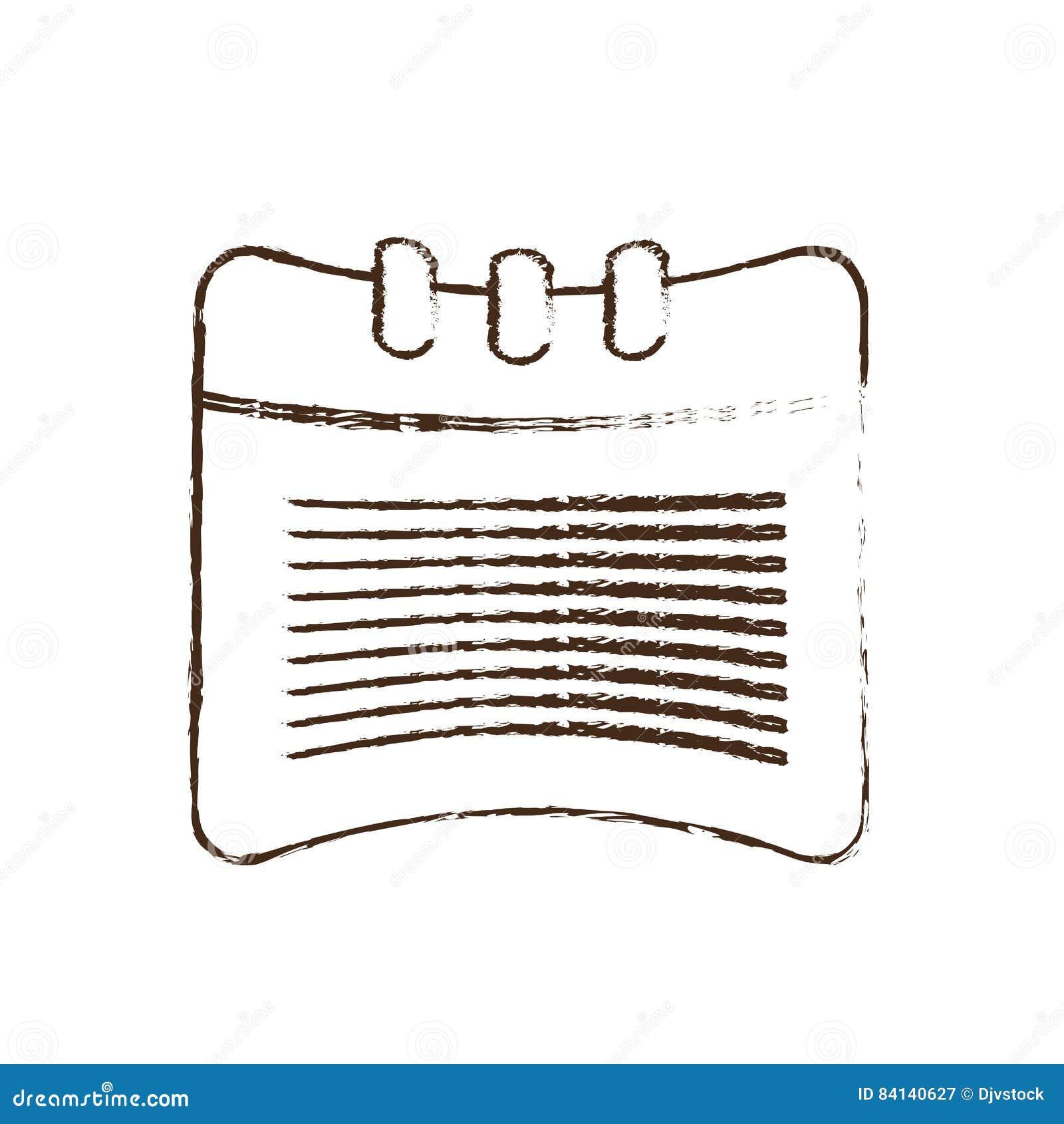 Sketch Draw Calendar Date Month Plan Stock Illustration - Illustration ...