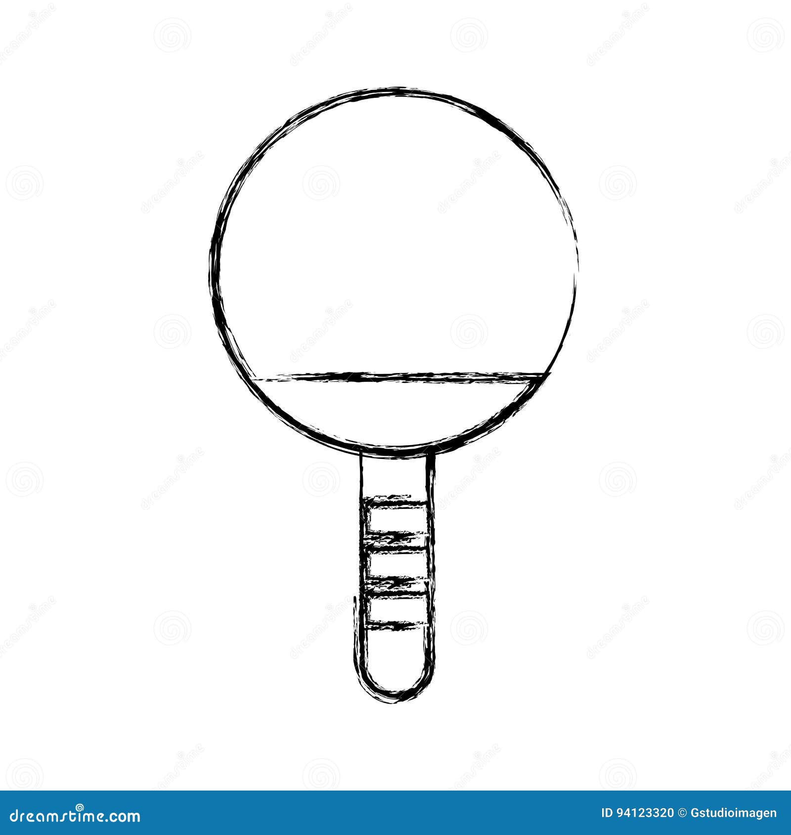 Sketch Draw Ping Pong Racket Stock Vector - Illustration of graphic ...