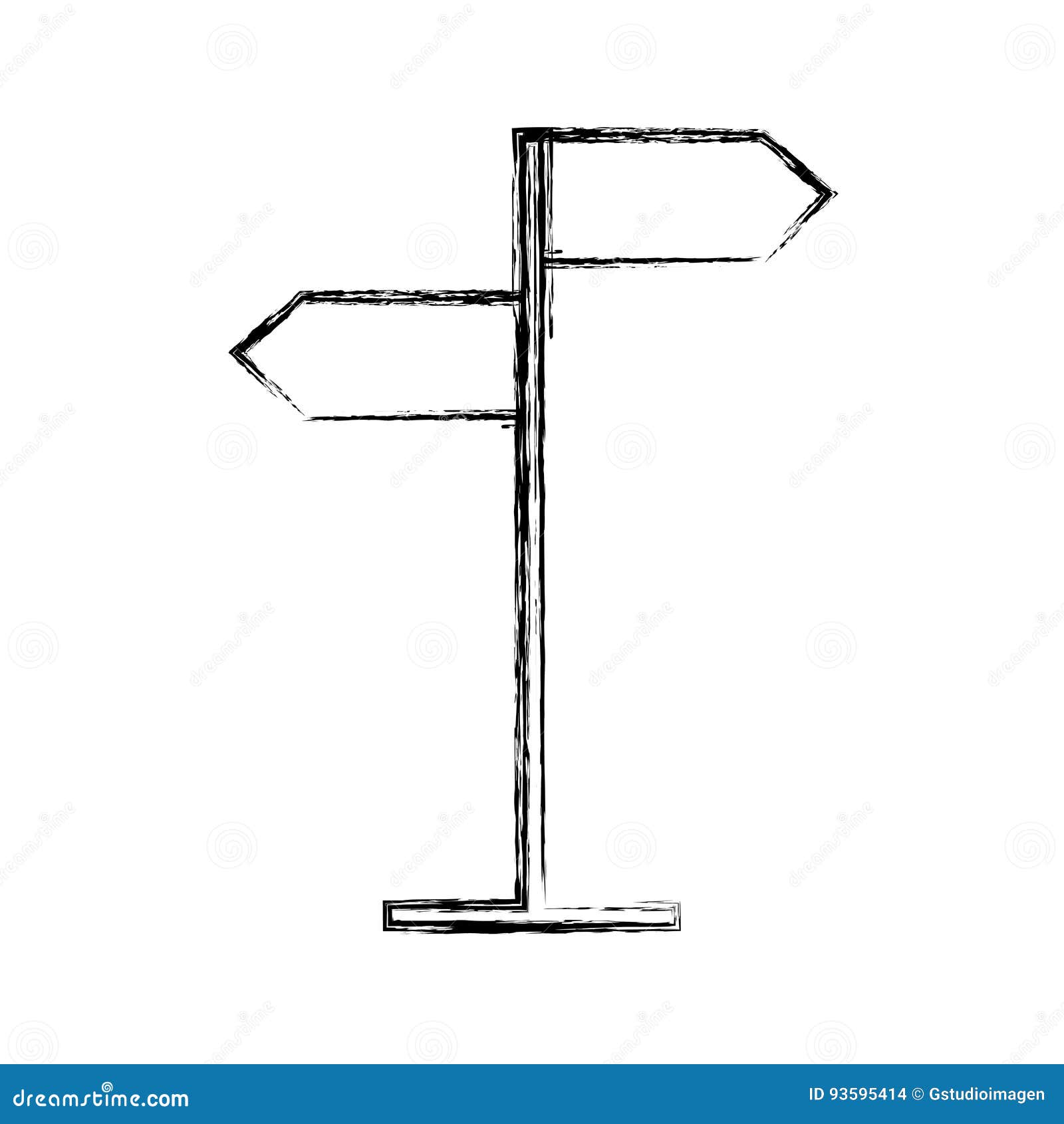 Sketch Draw Traffic Sign Cartoon Stock Vector - Illustration of ...