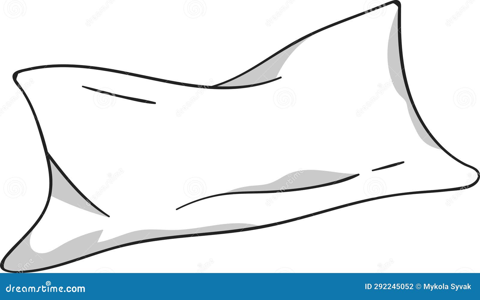 Sketch Drawing Pillow stock vector. Illustration of sketch - 292245052