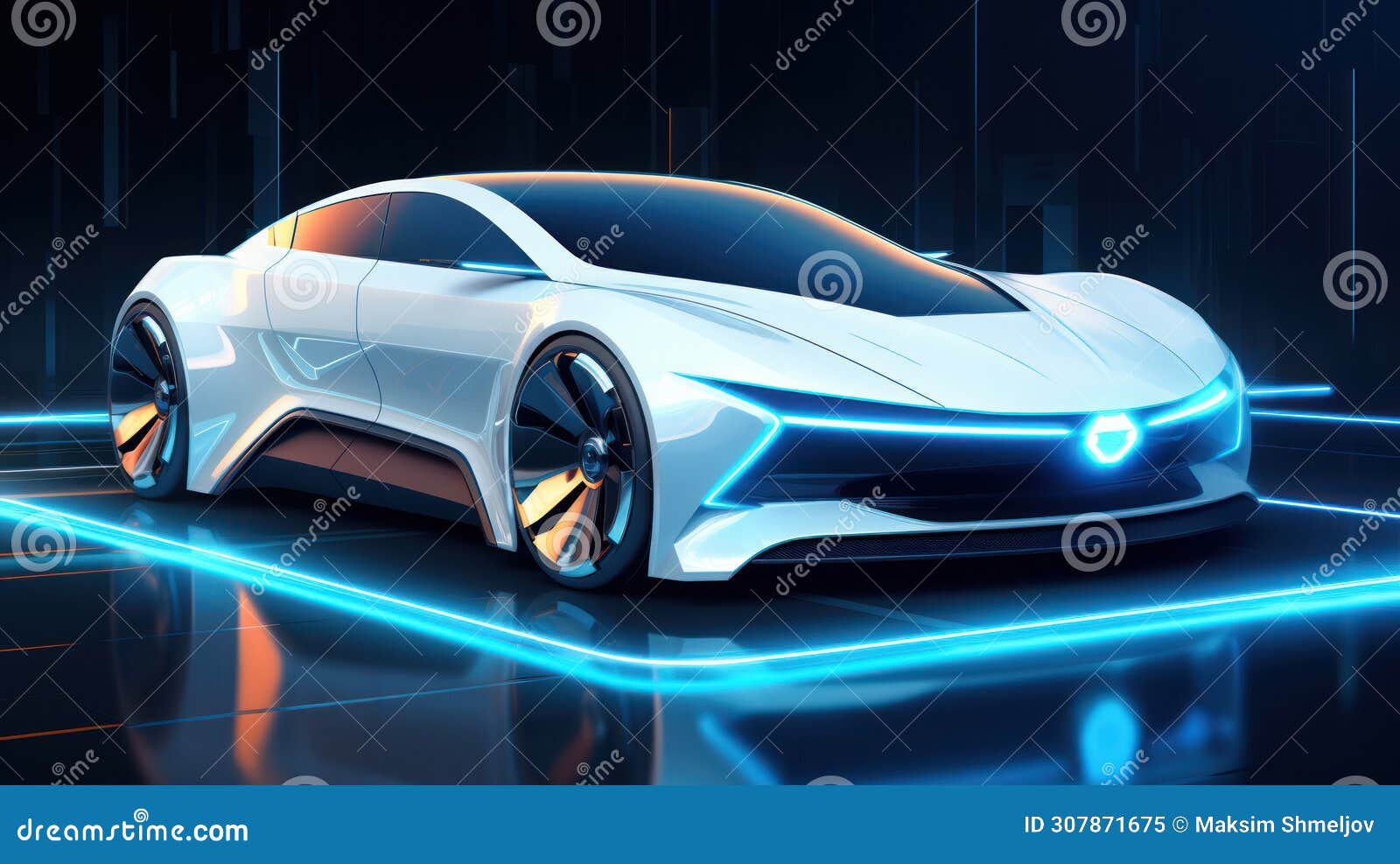 Sketch Drawing of Self-driving Car Controlled by an Artificial ...