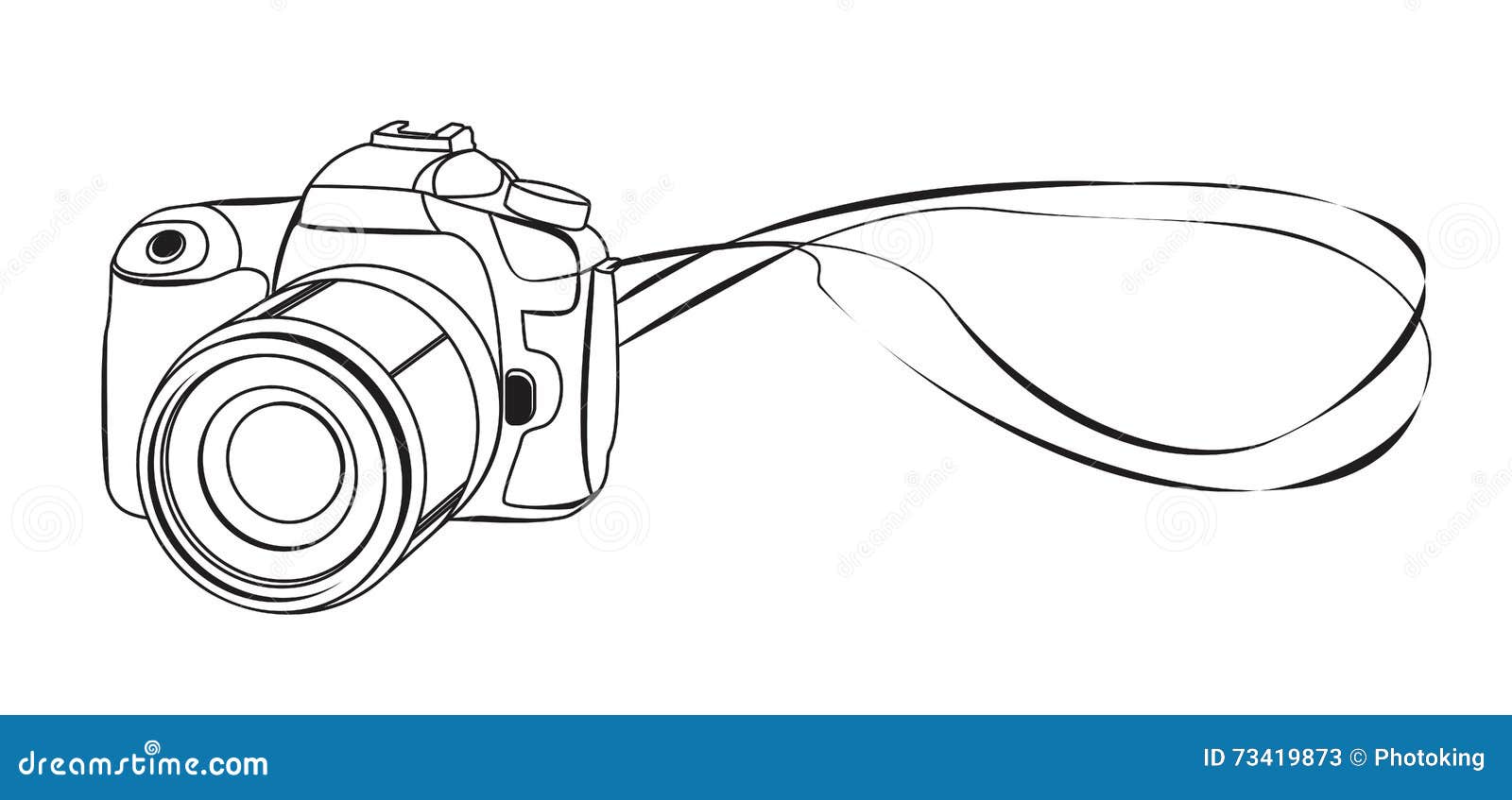 Sketch of DSLR Camera Vector Stock Vector - Illustration of vintage ... Sketch of DSLR Camera Vector Stock Vector - Illustration of vintage ...