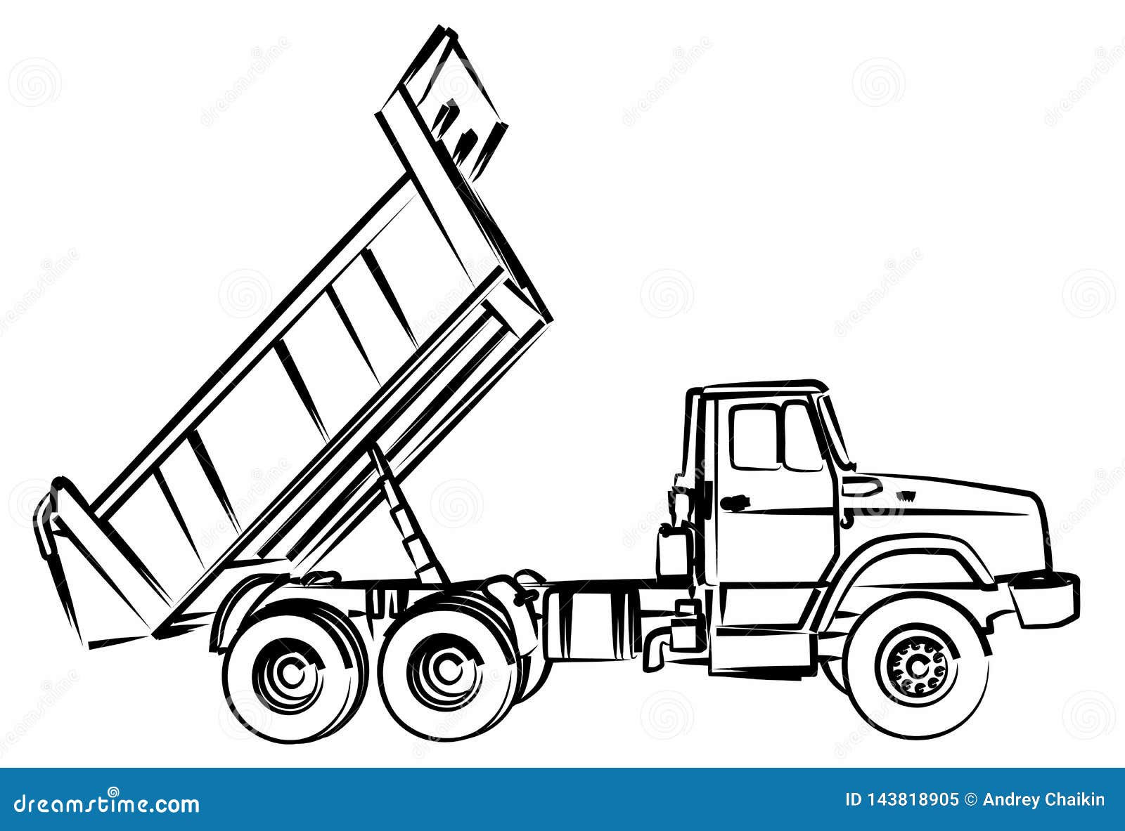 Dump Truck Drawing