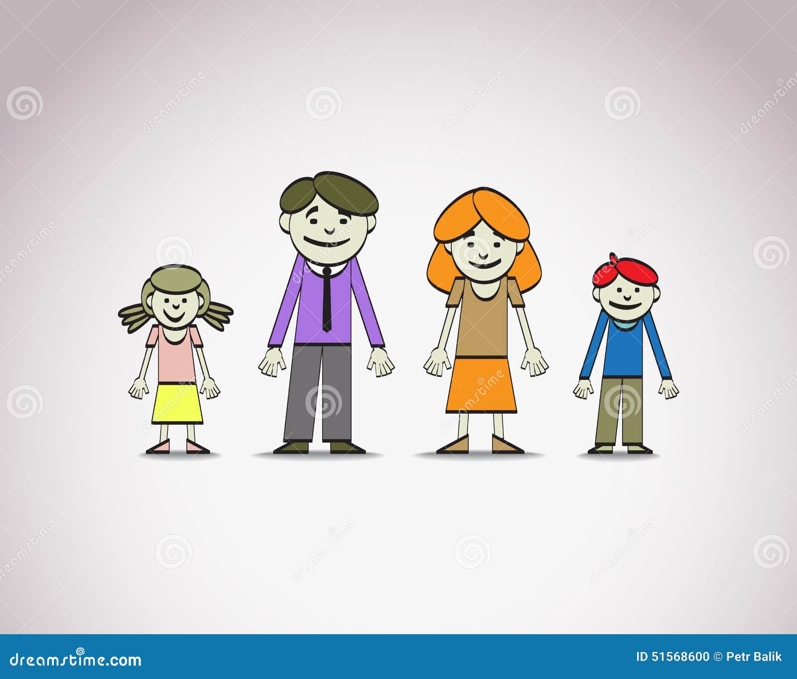 Sketch of the family stock illustration. Illustration of characters ...