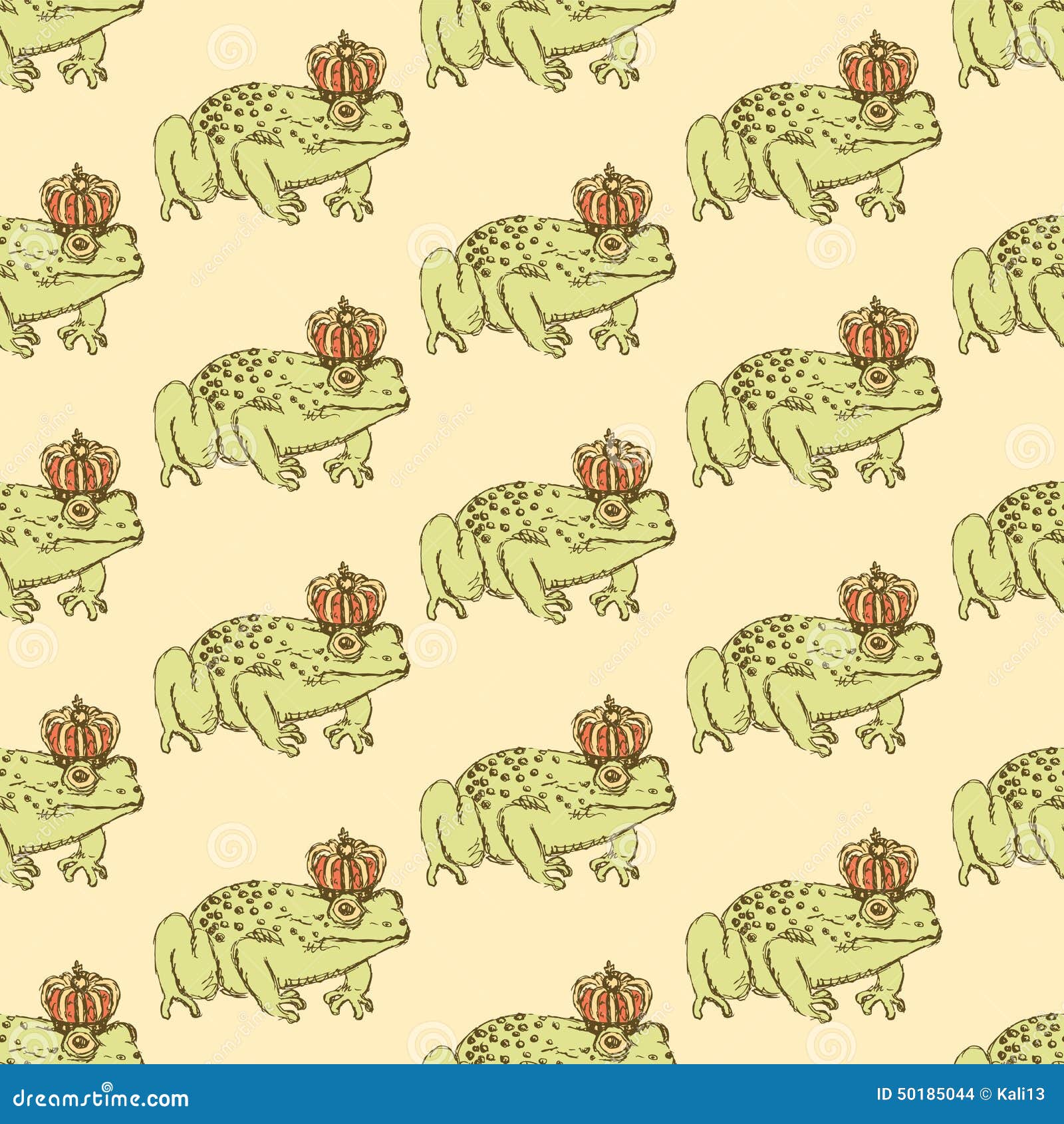 Sketch Fancy Frog in Vintage Style Stock Illustration - Illustration of ...