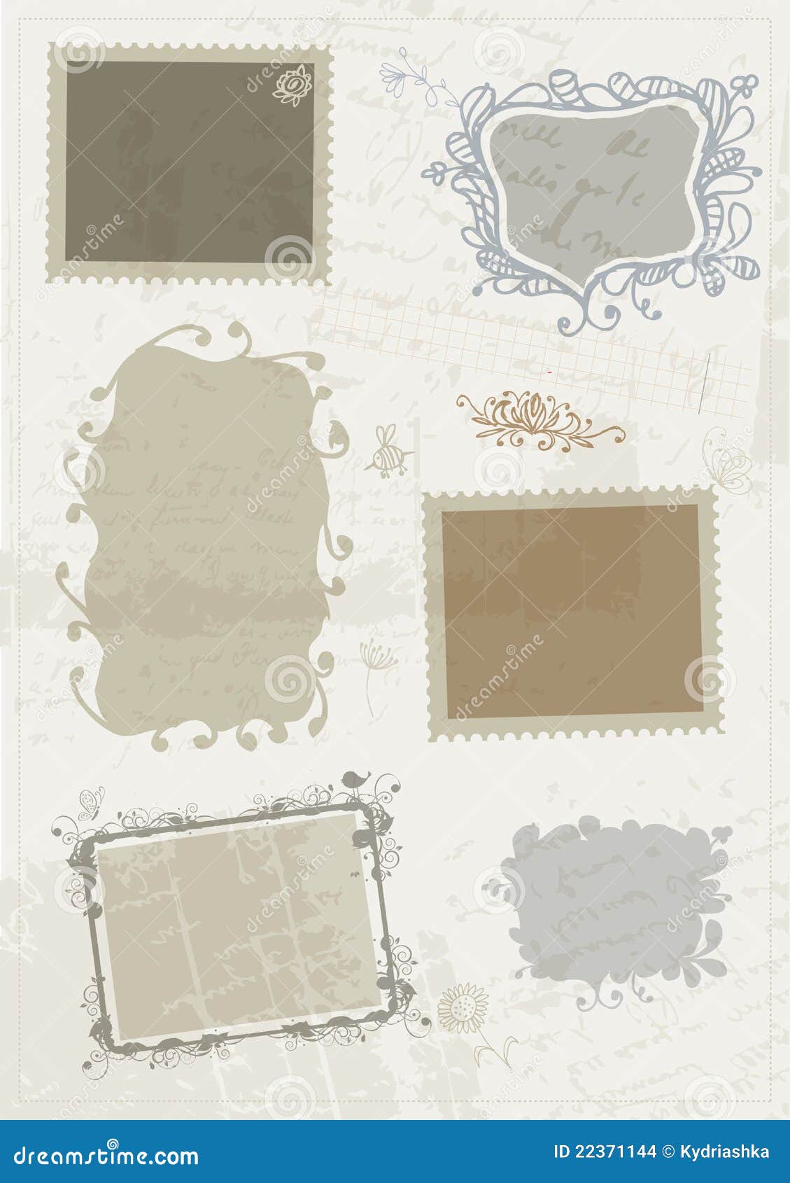 Sketch of Frames, Hand Drawing for Your Design Stock Vector ...