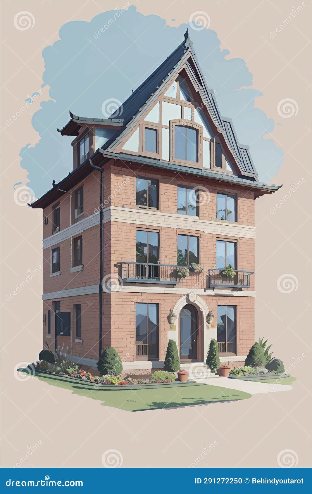 Sketch Hand Drawing, Building Information Modelling Stock Illustration ...