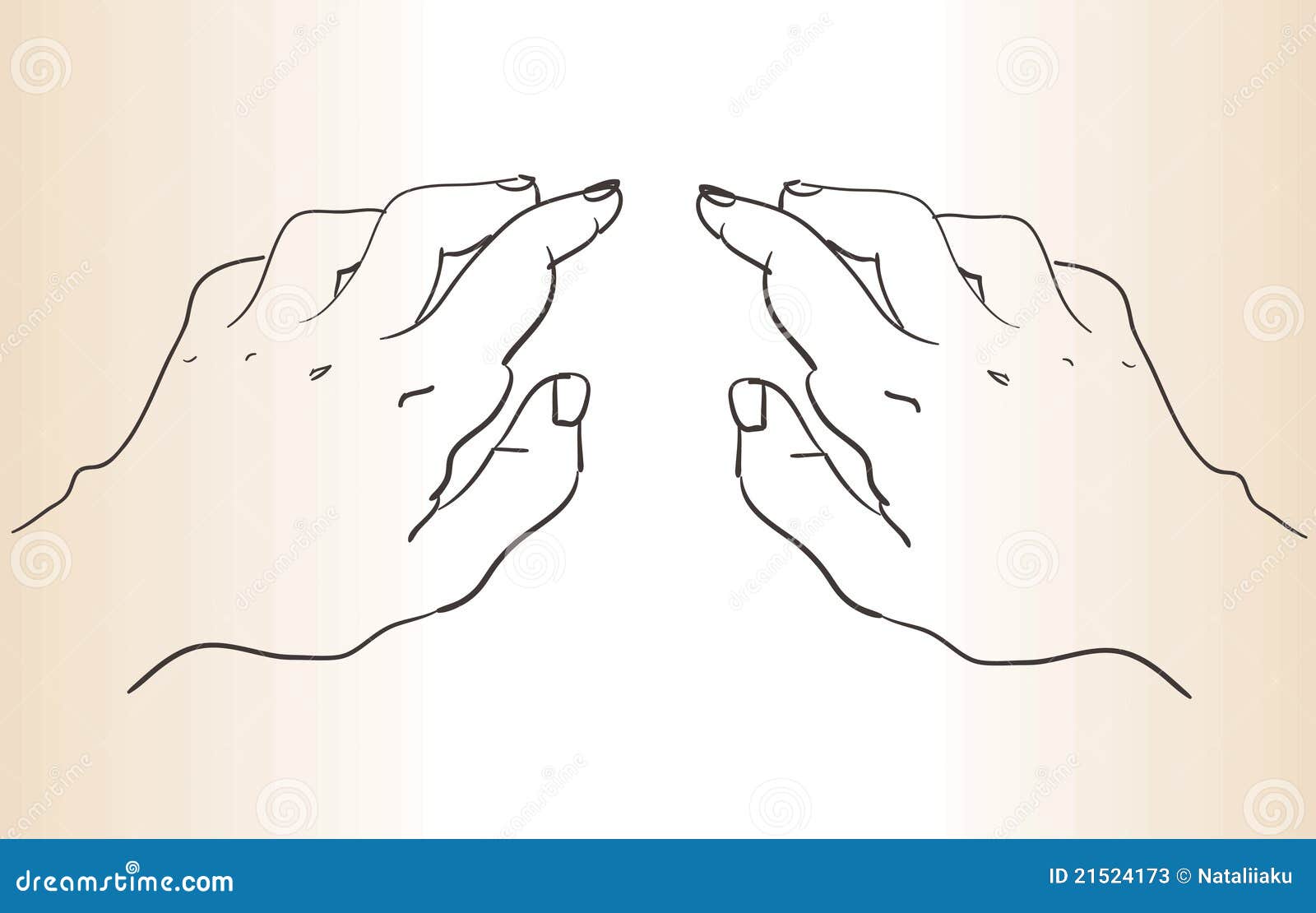 Sketch of hands in vector stock vector. Illustration of vector - 21524173