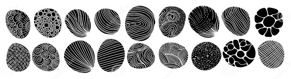 Sketch Hatching Patterns, Abstract Hand Drawn Vector Backgrounds ...