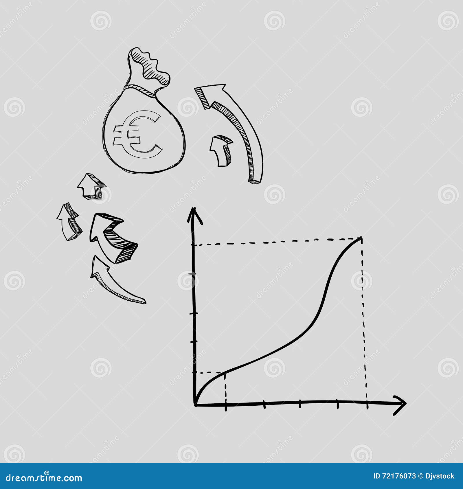 Sketch Icon. Money Concept. Flat Illiustration , Vector Stock Vector ...