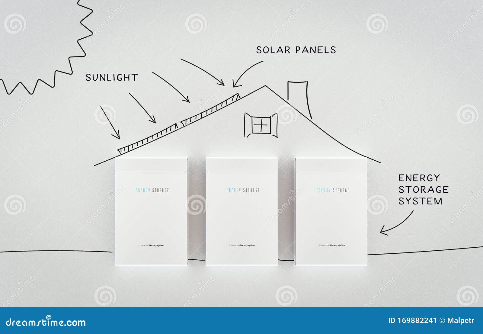 Battery Energy Storage System Icon On White Background. Rechargeable ...