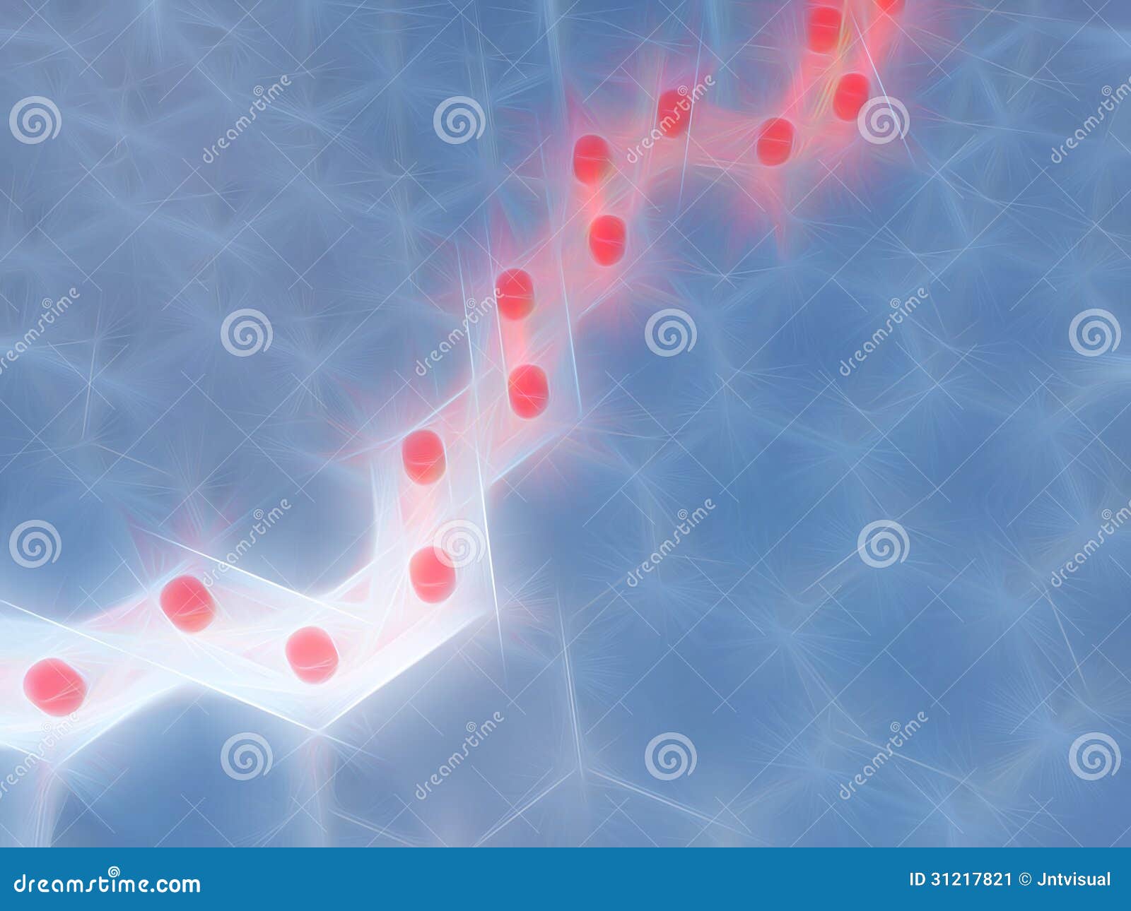 Pathway Through Nodes Of A Network Royalty-Free Cartoon | CartoonDealer ...