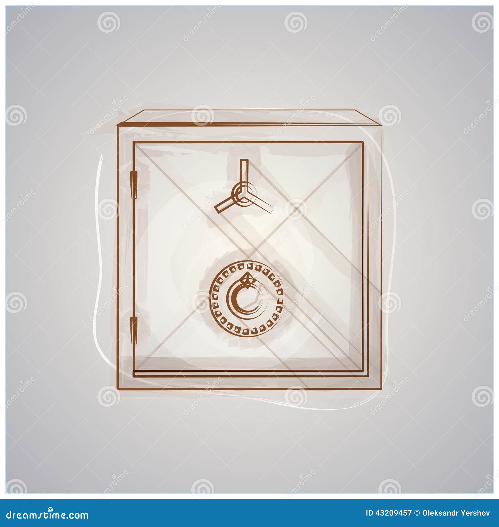 Sketch Illustration of Safe Stock Vector - Illustration of deposit ...