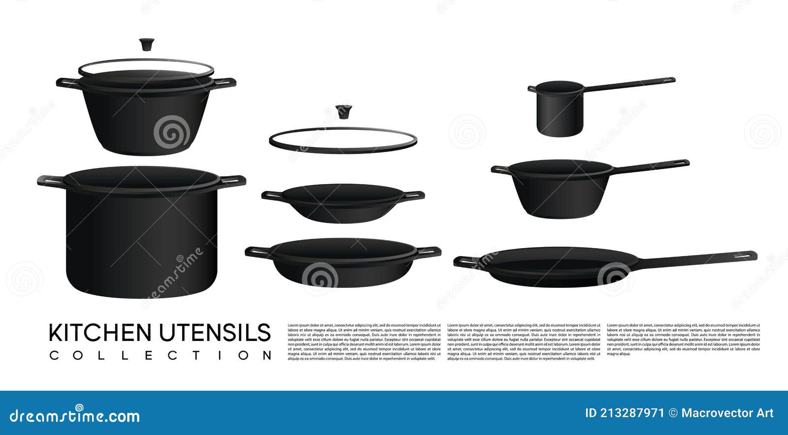 Sketch Kitchen Utensil Collection Stock Vector - Illustration of hand ...