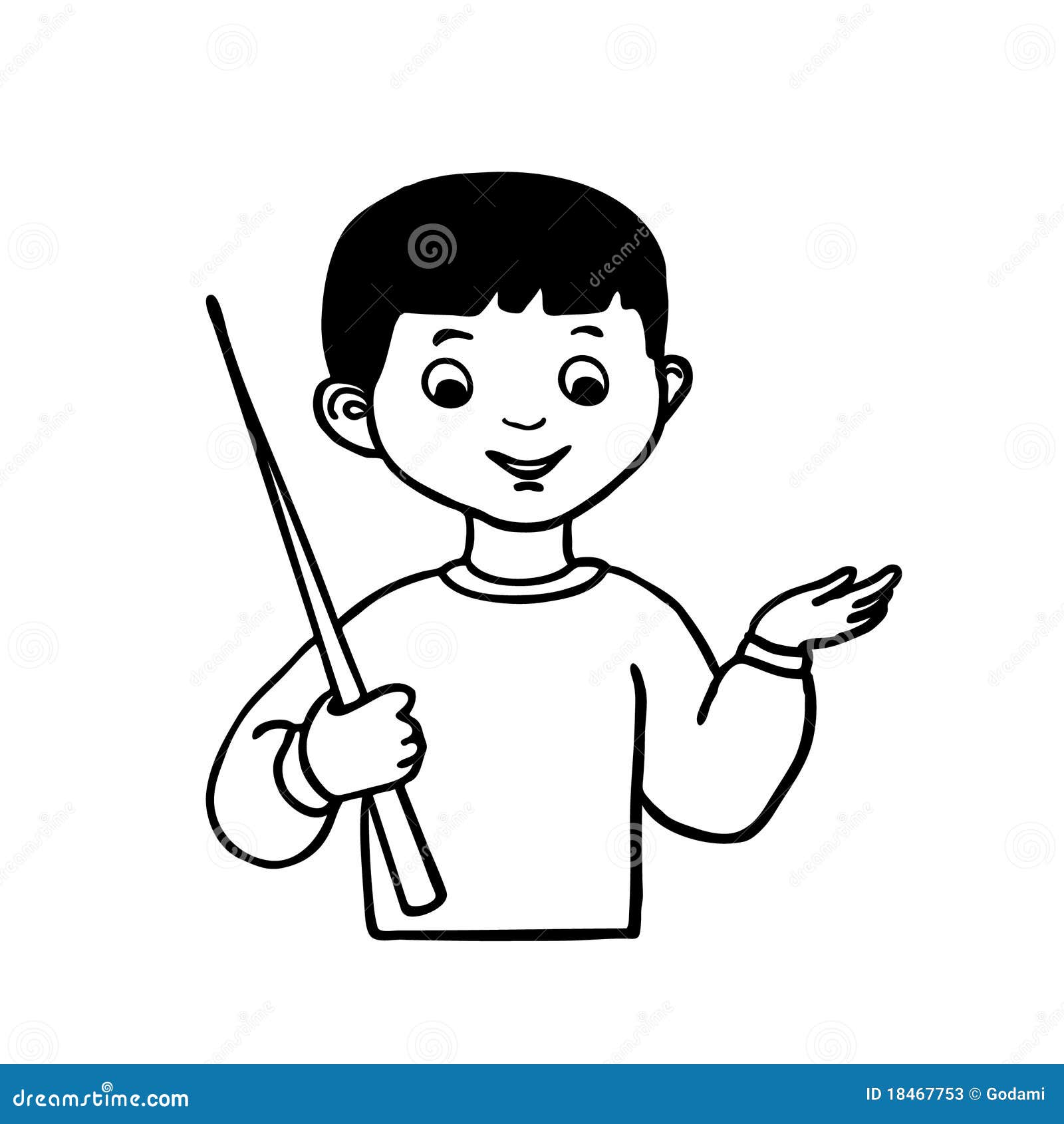 Sketch Little Boy Hand Pointer Stock Illustrations – 2 Sketch Little ...