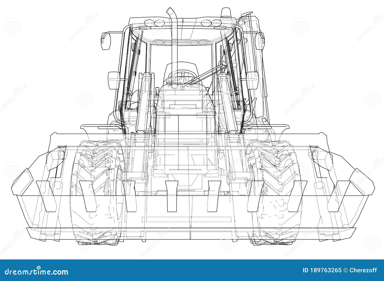 Sketch of Loading Shovel with Back Actor Stock Illustration ...