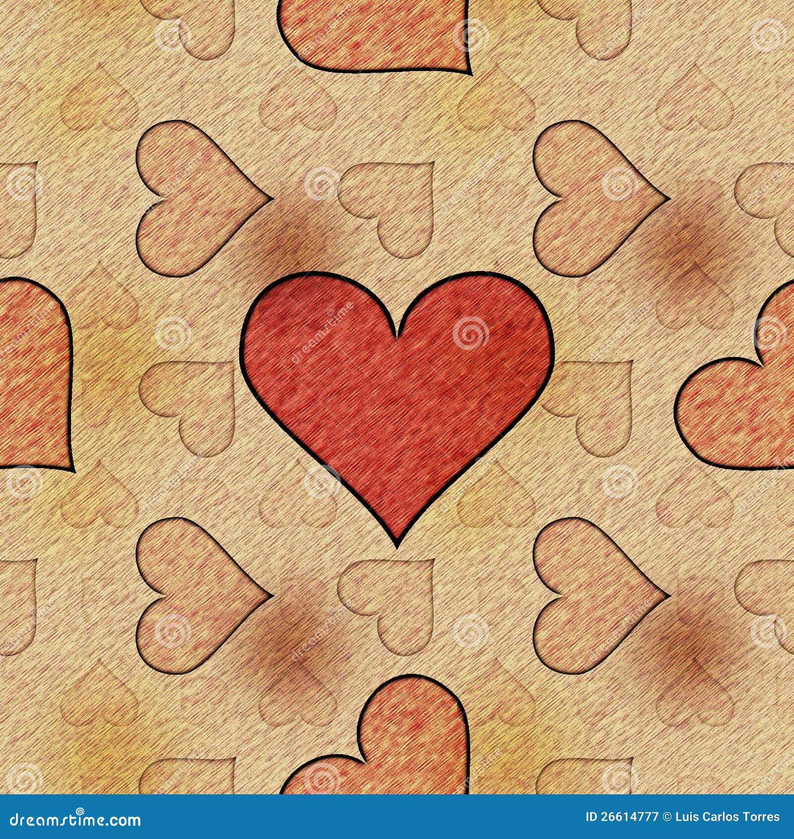 Sketch Love (Seamless Texture) Stock Image - Image of cartoons ...