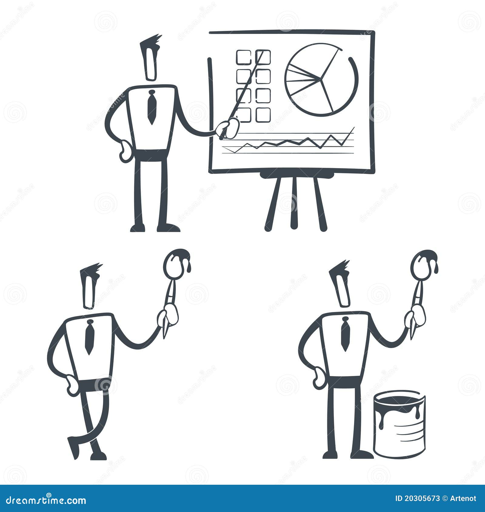 Sketch man stock vector. Illustration of manager, adult - 20305673